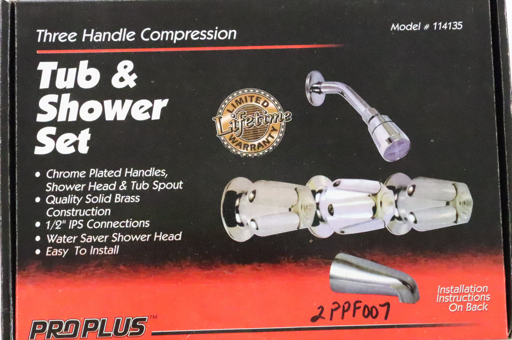 Proplus 3 Handle Tub & Shower Faucet – Plumbing Parts Pro